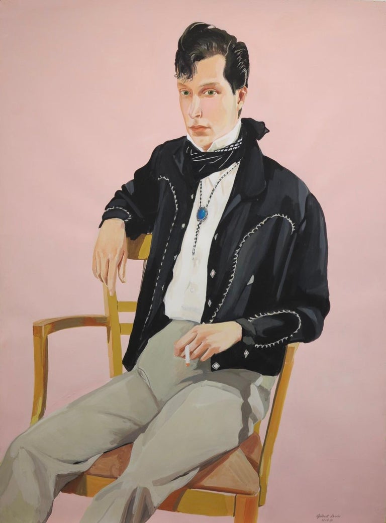 Gilbert Lewis - Untitled Male Portrait (Rockabilly) For Sale at 1stDibs