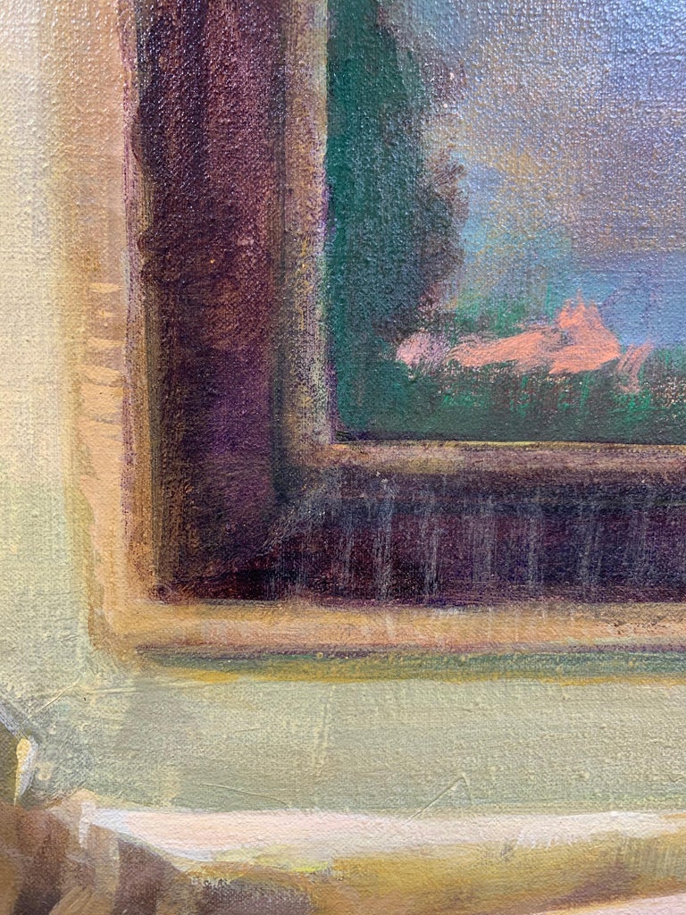 Robert Crowl - Interior with Woman (portrait) at 1stDibs