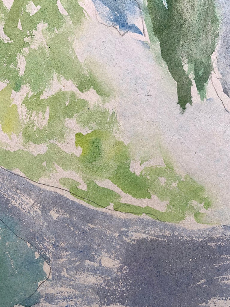 Yuri Larin - Russian Landscape (abstract painting) For Sale at 1stDibs