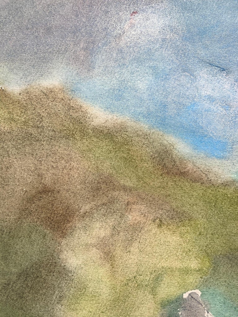 Yuri Larin - Russian Landscape (abstract painting) For Sale at 1stDibs
