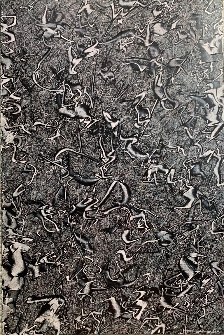 Edward Renouf - Untitled (ER51) Abstract Expressionist painting For ...
