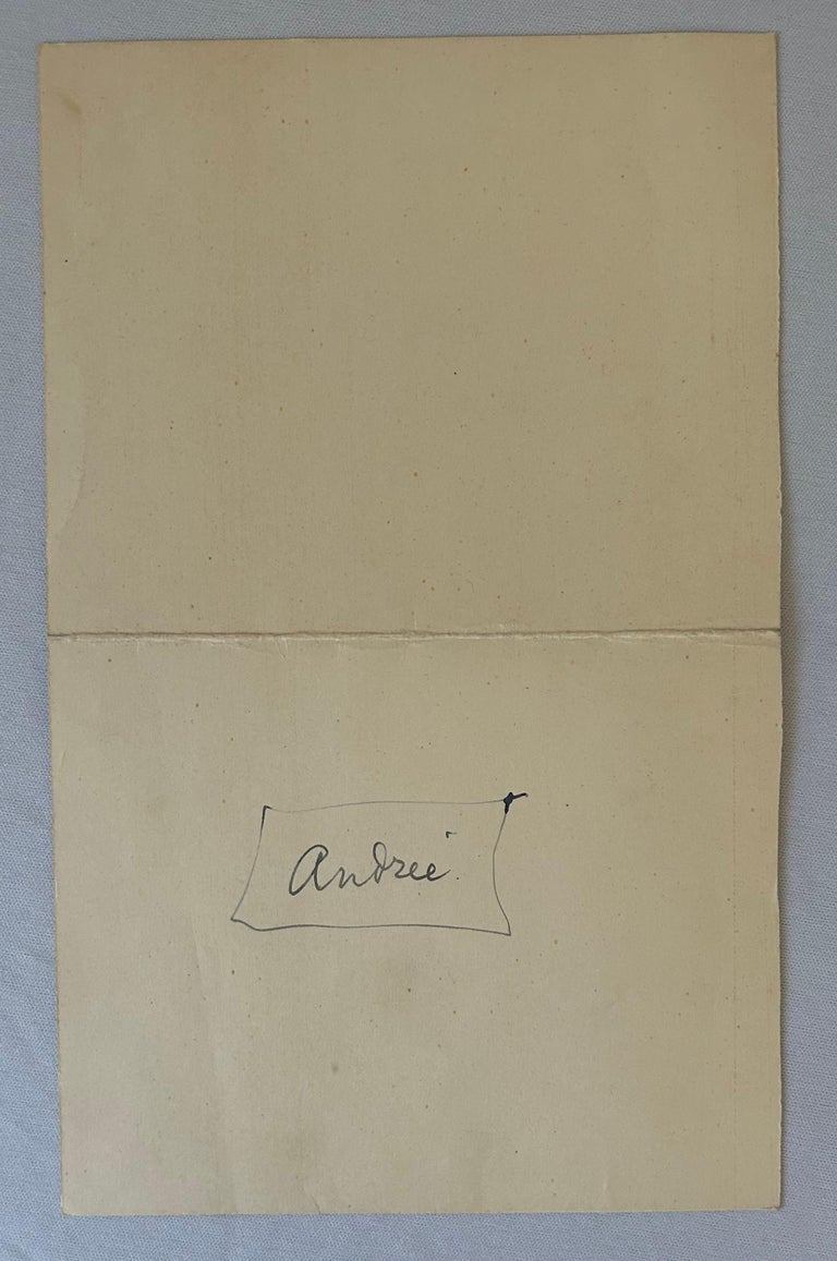 Jean Cocteau - Unpublished poem For Sale at 1stDibs