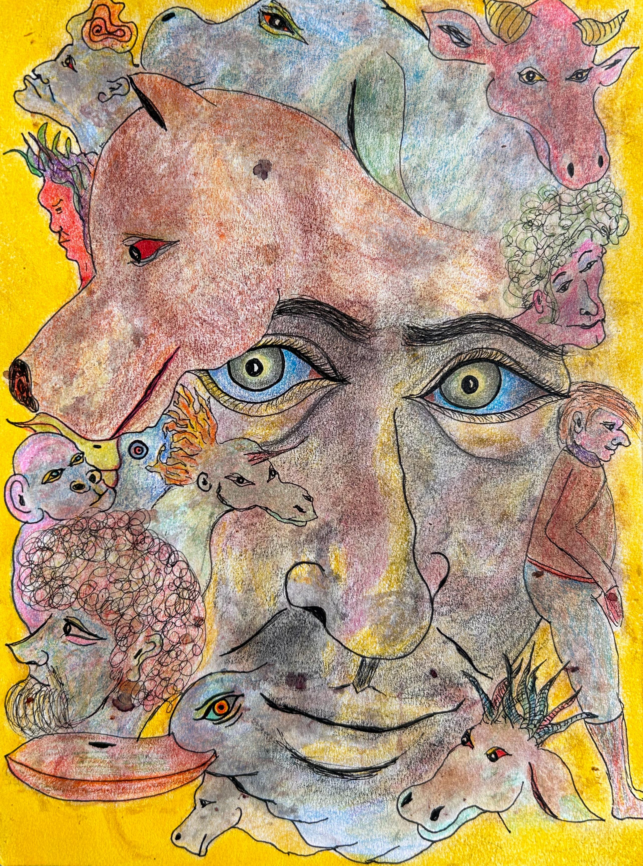 Luis Alexander Rodríguez (Ie-Xiua) - "The Gifts of Patience." Drawing ...