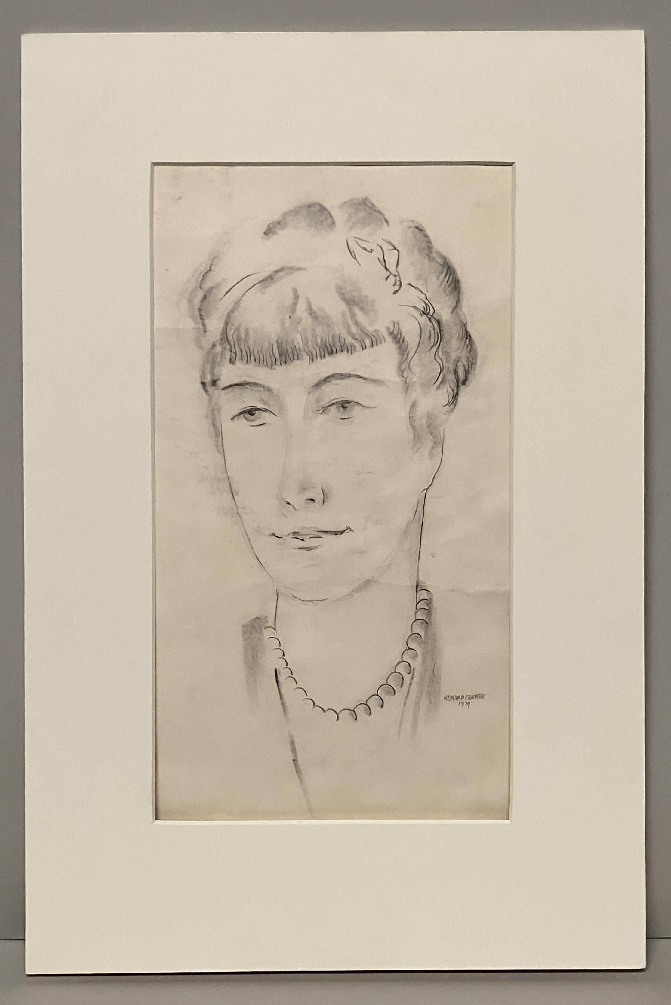 Konrad Cramer - Unitled (Portrait of a Woman) For Sale at 1stDibs