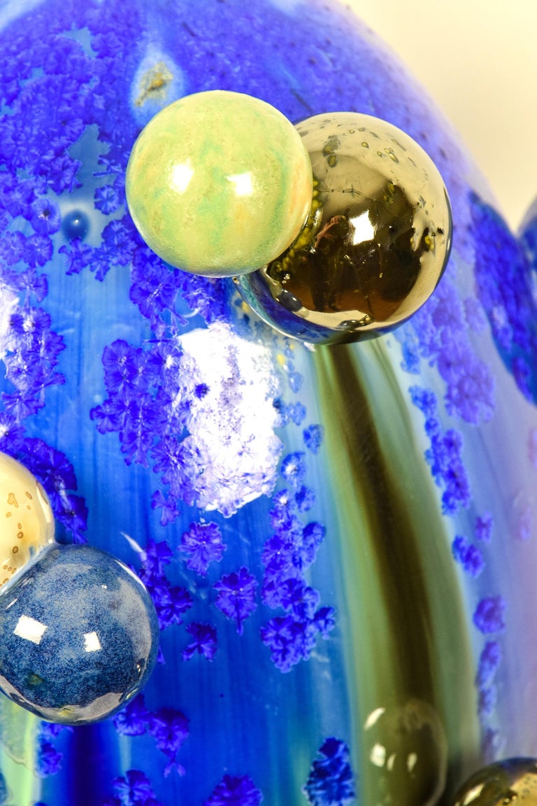 Nam Tran - Atomic Egg by NAM TRAN - Unique Hand-Made Sculpture, Blue ...