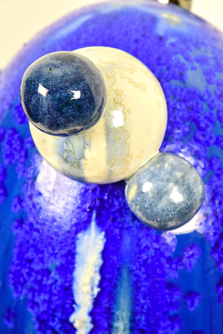 Nam Tran - Atomic Egg by NAM TRAN - Unique Hand-Made Sculpture, Blue ...