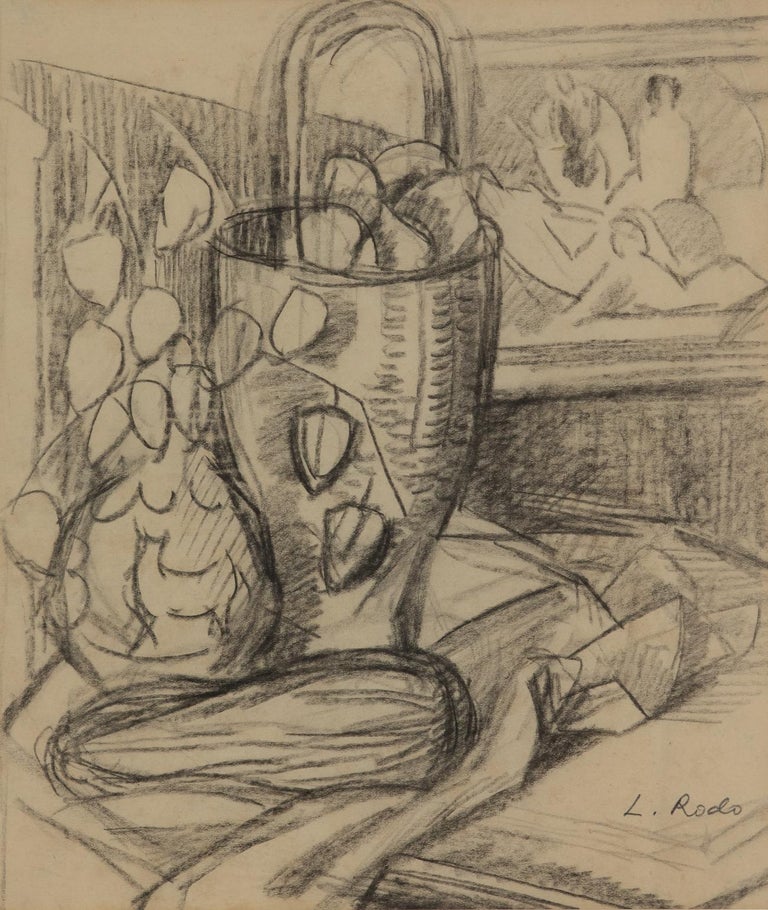 Ludovic-Rodo Pissarro - Still Life by Ludovic-Rodo Pissarro - Charcoal ...