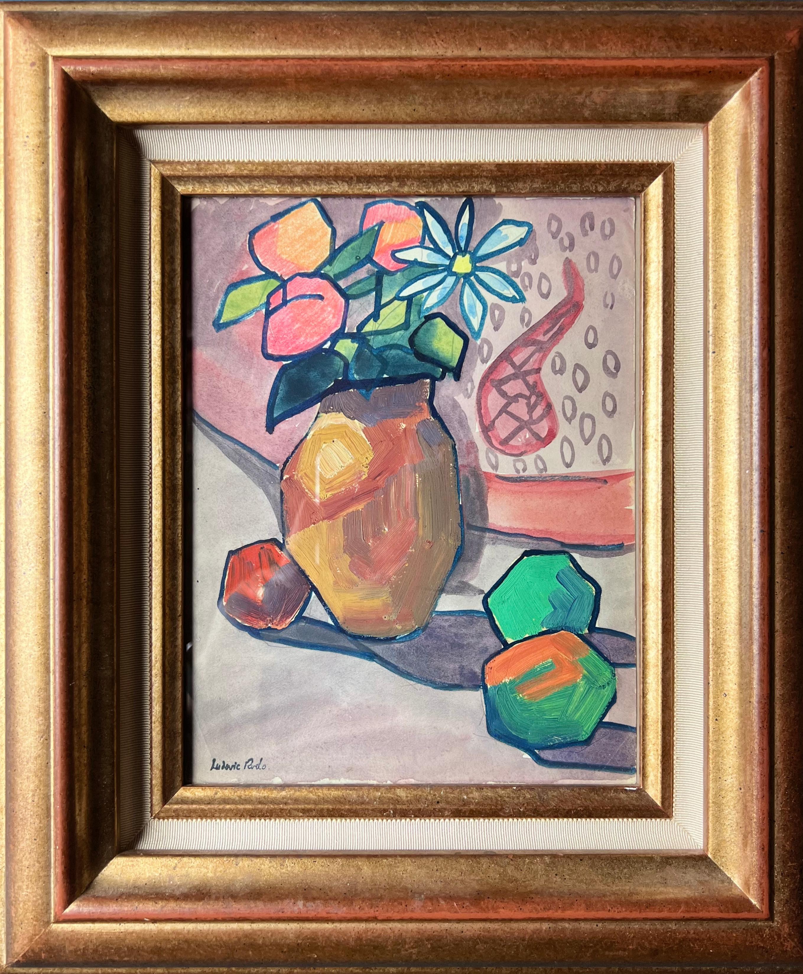 Ludovic-Rodo Pissarro - Nature morte avec fleurs et fruits de Ludovic ...