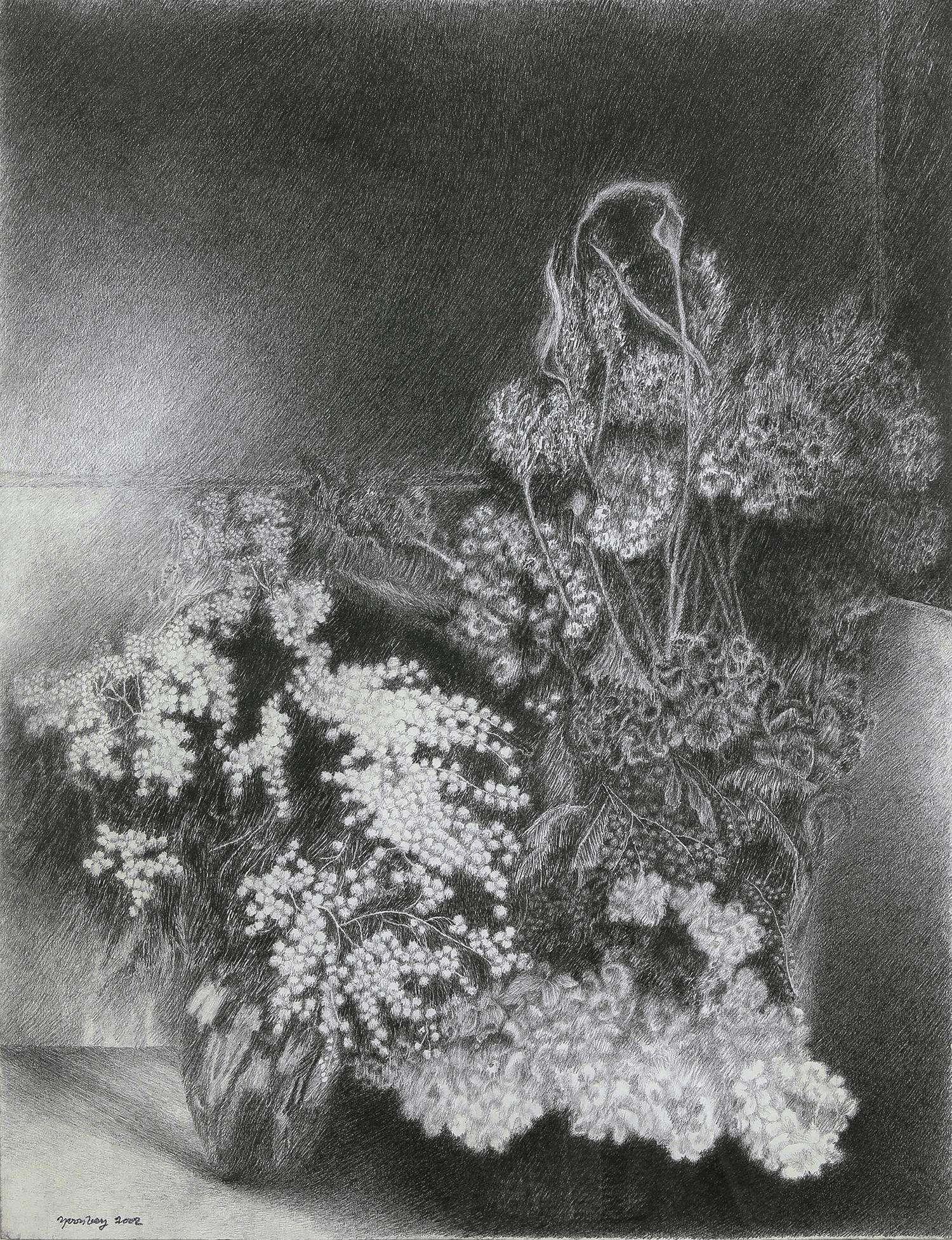 Lindsay Payton - "Flower 1" Graphite Drawing For Sale at 1stDibs ...