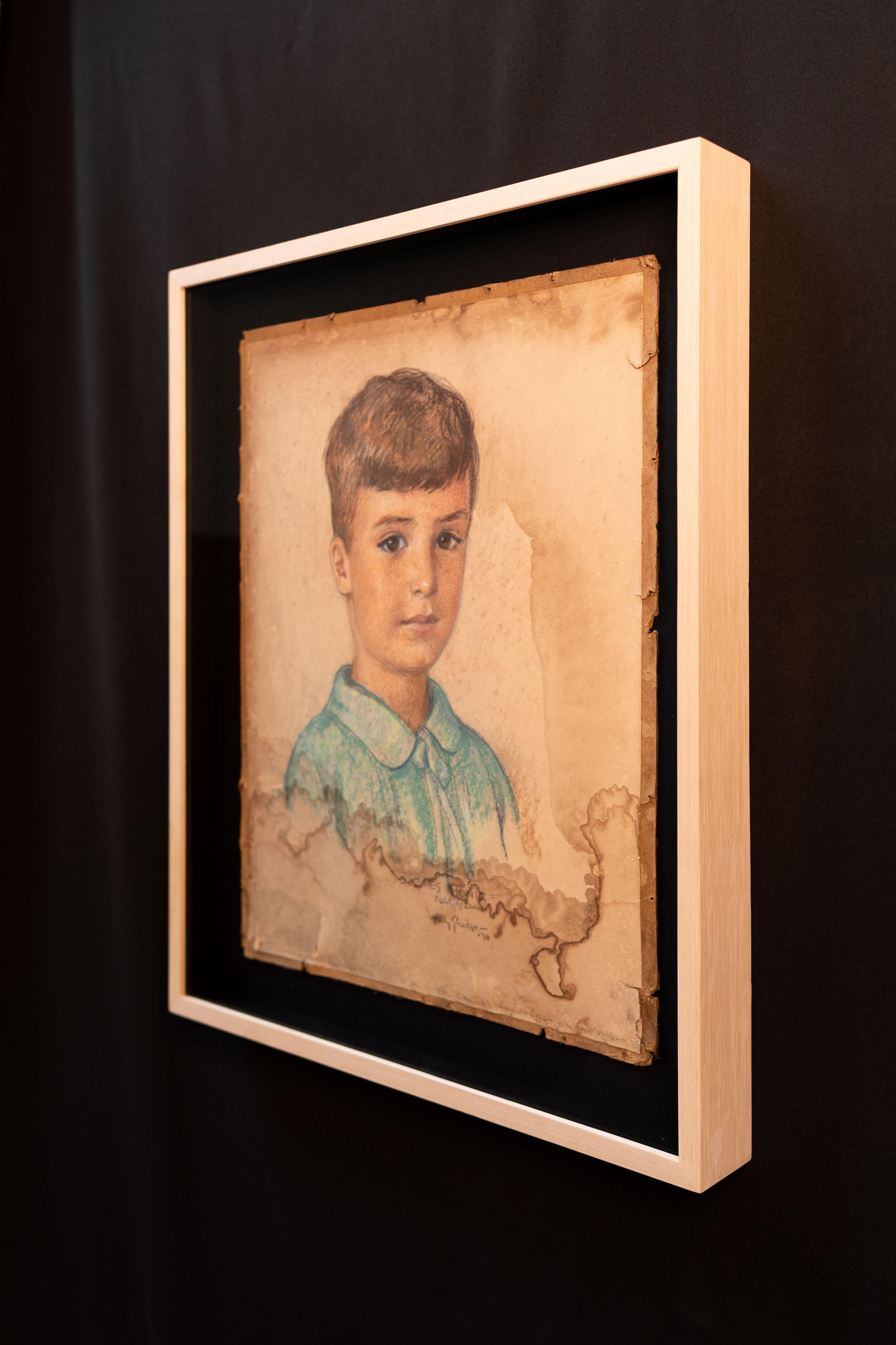 Willy Sluiter - Portrait pencil drawing of a Dutch young boy (1934) For ...