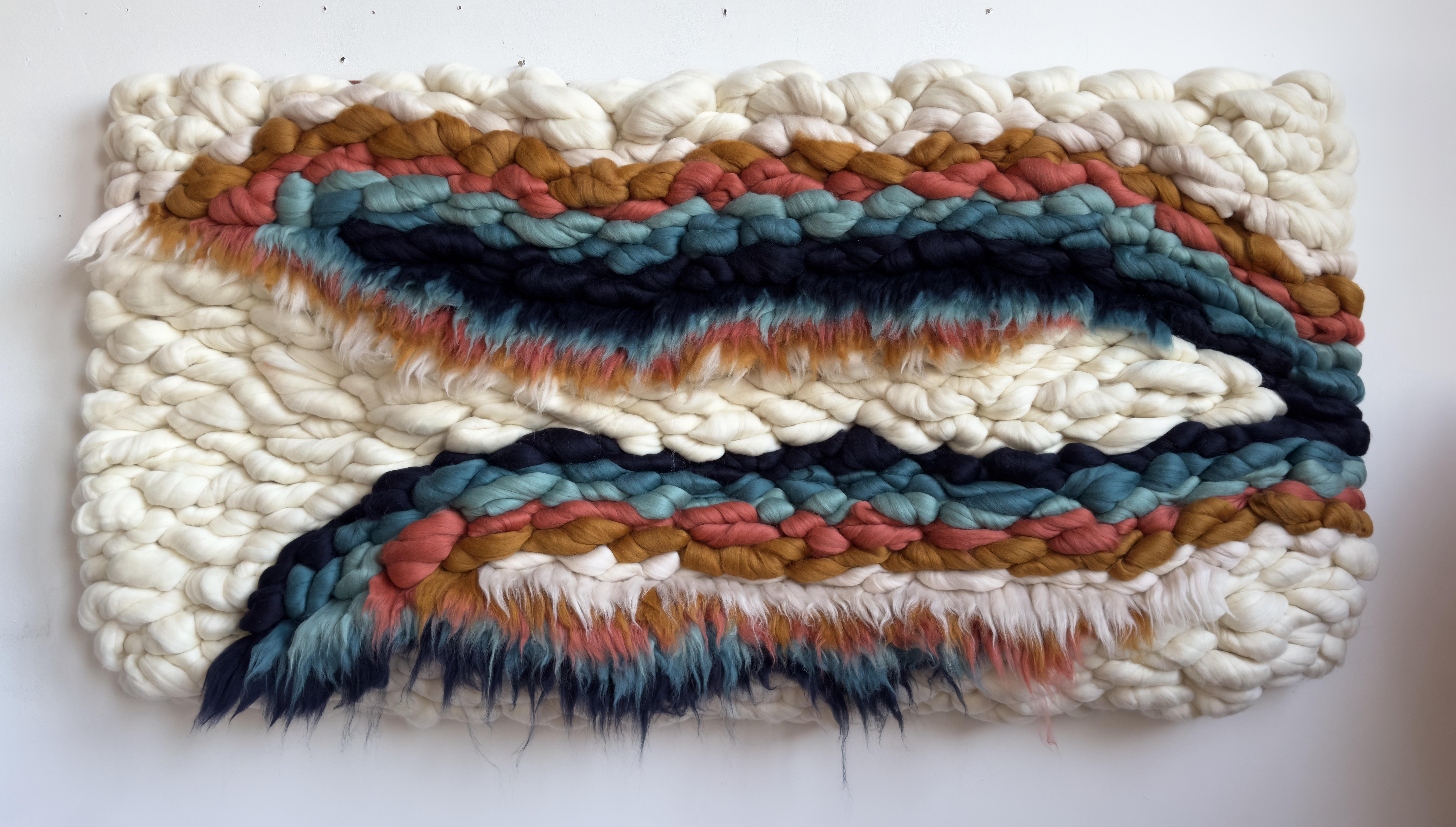 Meghan Shimek - Textile Wall Hanging in Wool, Cotton, Copper_Burden Of ...