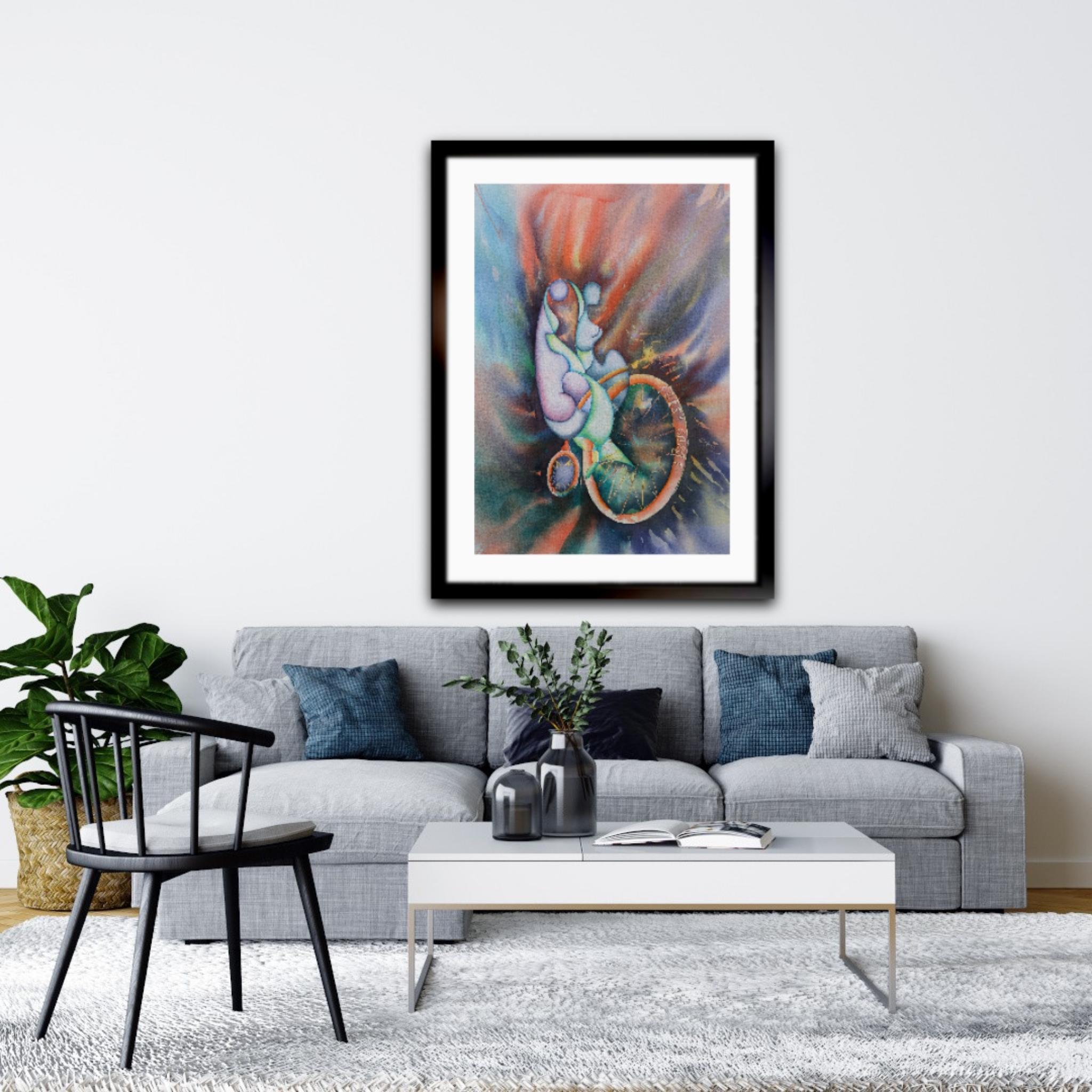 Sanne Bleka Abstract Drawings and Watercolors - 2 For Sale at 1stDibs