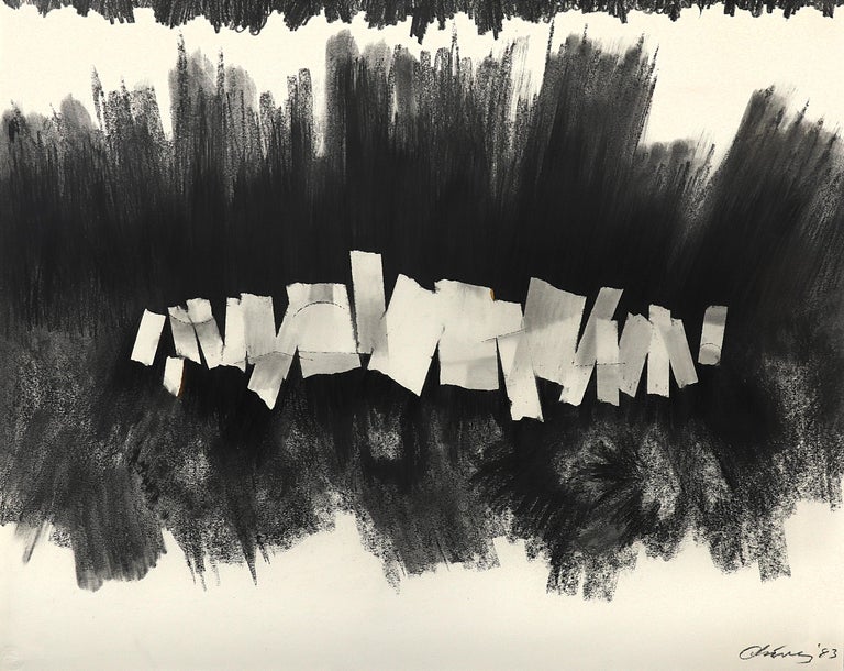 Edward Chavez - Black and White Abstract Graphite Drawing by Edward ...
