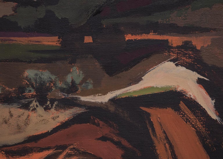 Kenneth Evett - Western Landscape (Abstract Modernist Mountains) at 1stDibs