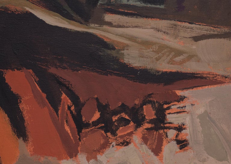 Kenneth Evett - Western Landscape (Abstract Modernist Mountains) at 1stDibs
