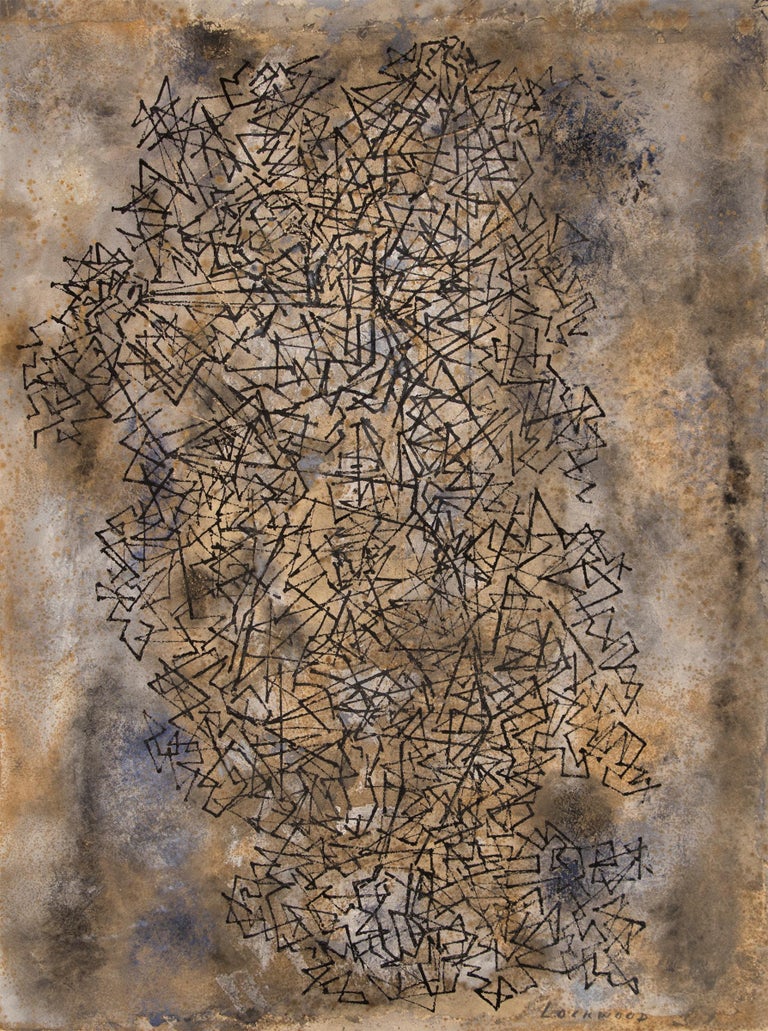 Ward Lockwood - Web (Vintage circa 1950s Abstract Painting in ...