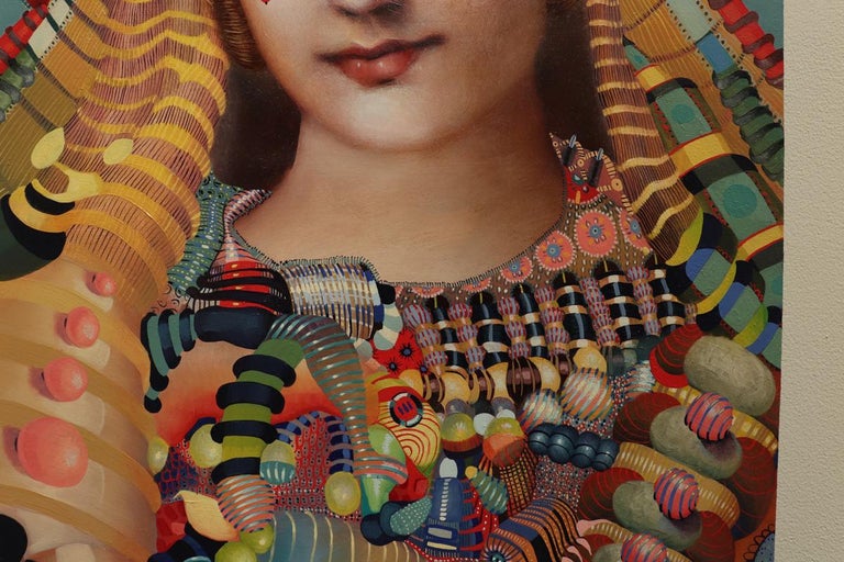 Jacob Hicks - WOMAN 1, abstract portrait, vibrant colors, figurative ...