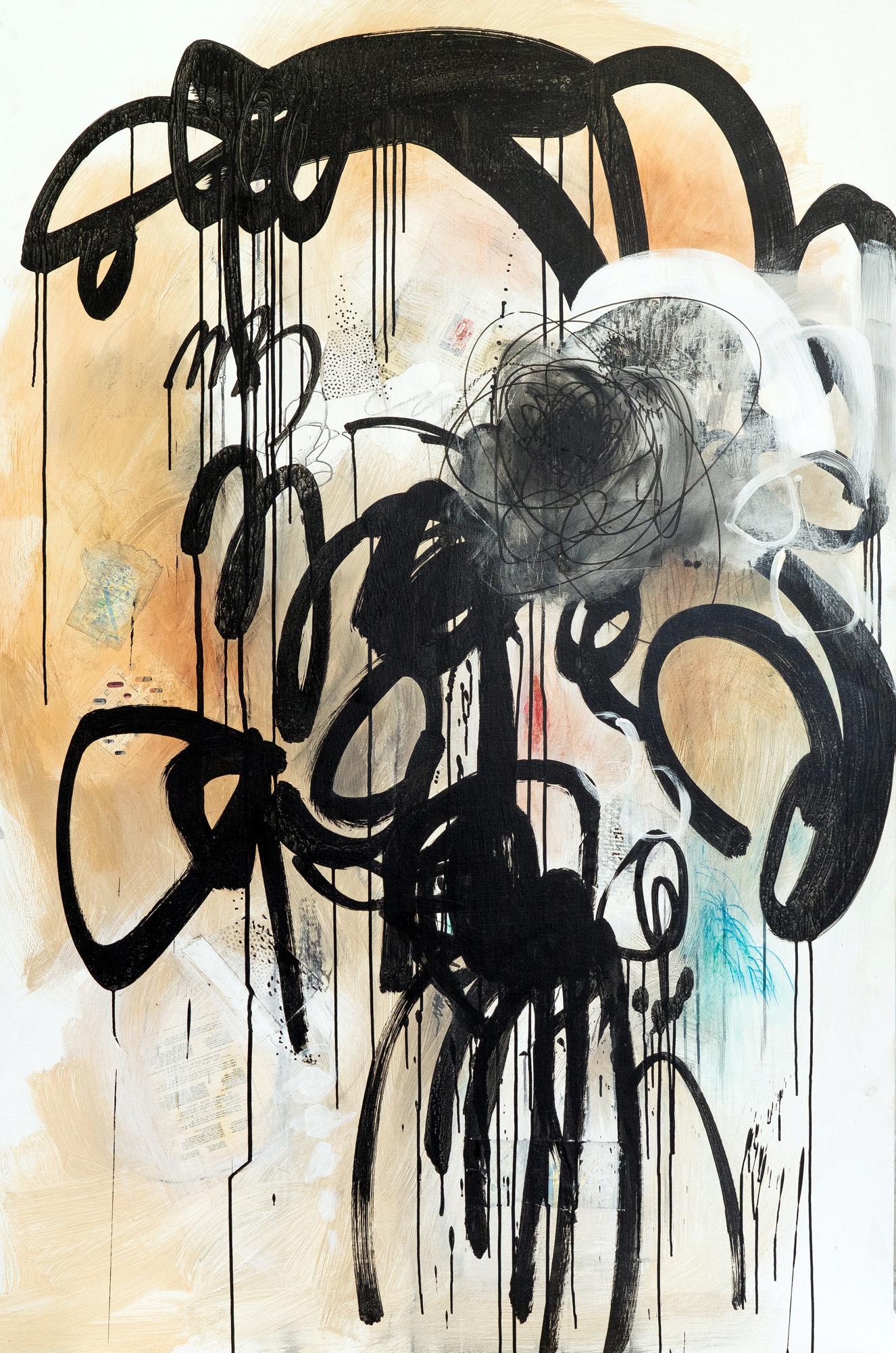 Morris Shulman - Stencil Painting "Tide Pool" American WPA Abstract ...