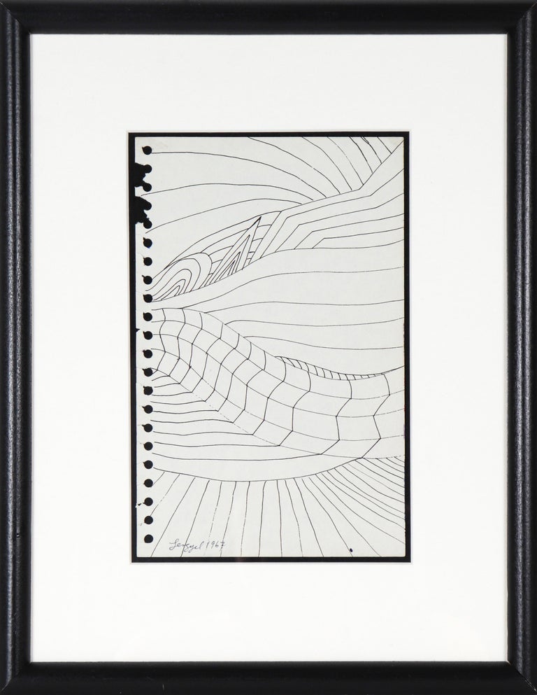Laura Lengyel - Modernist Line Drawing 1967 Ink on Paper For Sale at ...