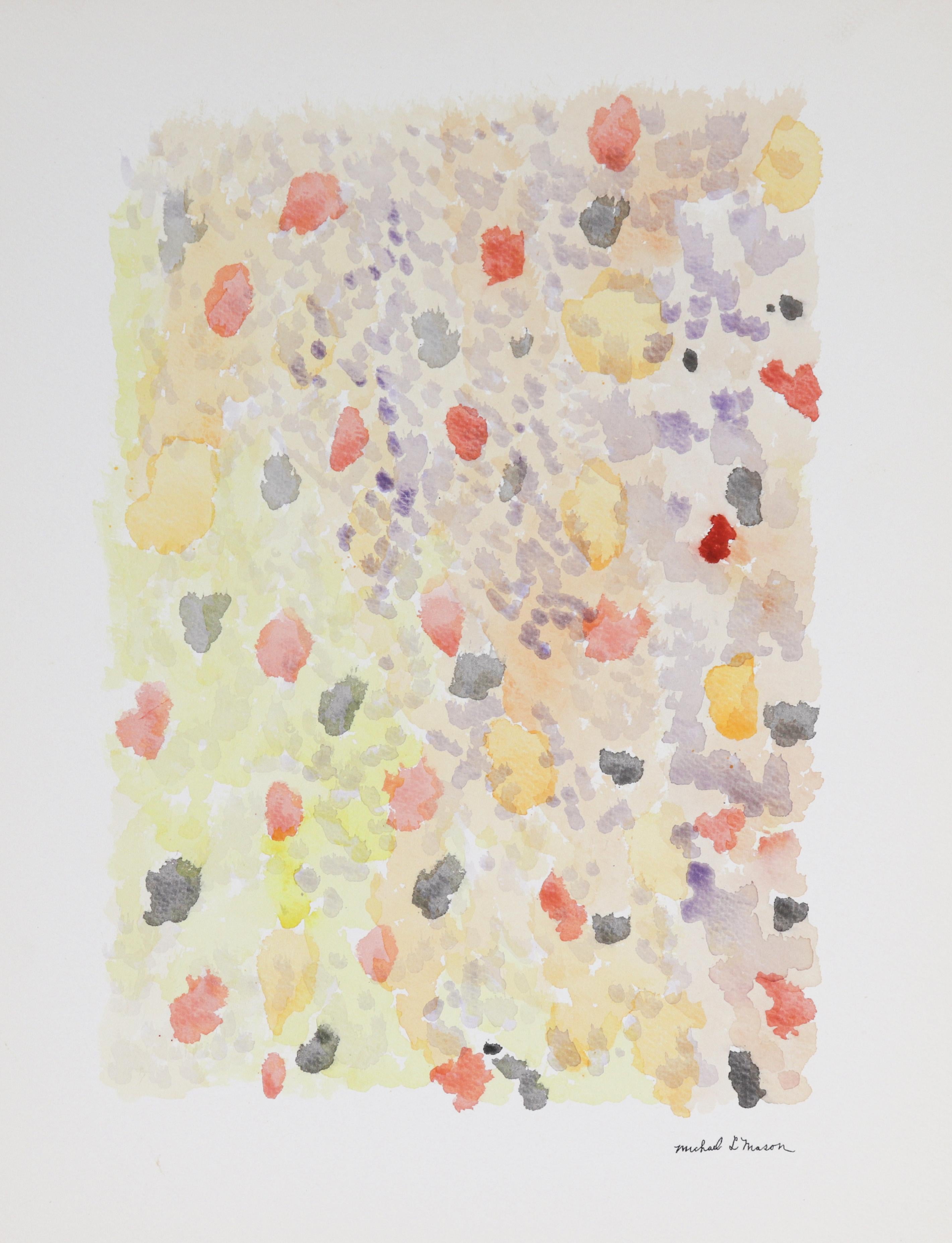 Michael Mason – Lila Farbfeld 1960er Jahre Aquarell im Angebot bei 1stDibs