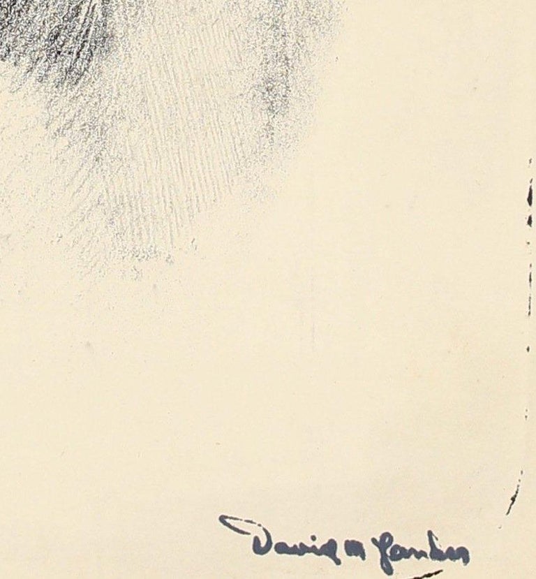 David Landis Contrapposto Female Nude In Ink 1948 For Sale At 1stdibs