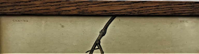 Charles E. Heil - Study of a Songthrush, Watercolour on paper, American ...