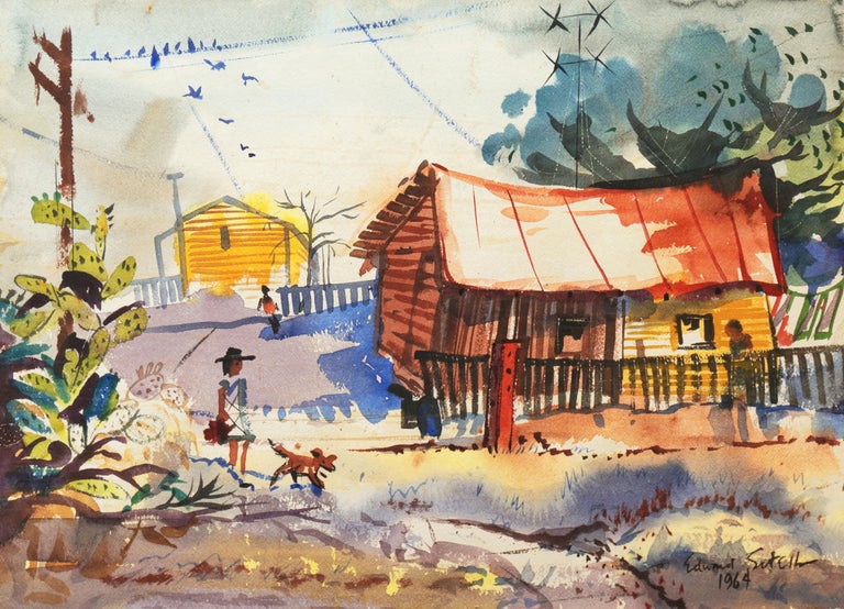 Edward Sorel - 'Old Monterey', Carmel Cottage, California Post ...