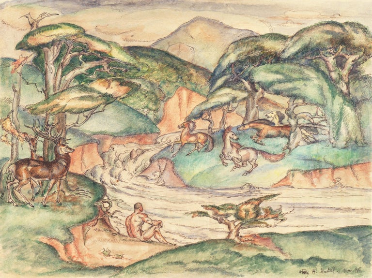 Kay Heinrich Nebel - ''Mythological Scene'', Darmstadt Sezession ...