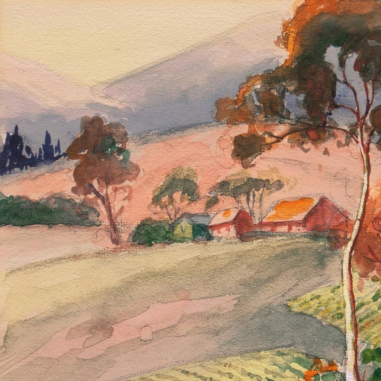 Louis Weiner - 'Evening Landscape', AIC, Russian-American, Palette and ...