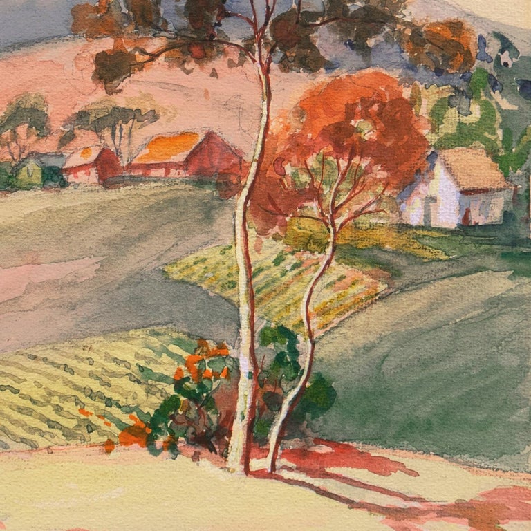 Louis Weiner - 'Evening Landscape', AIC, Russian-American, Palette and ...