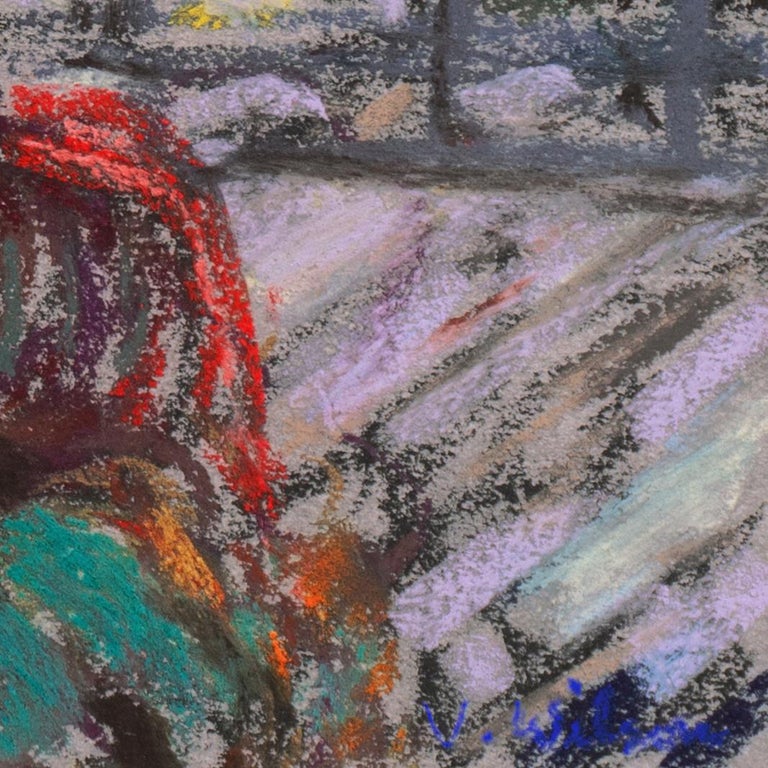 Vernon Wilson - ''Lunch on the Patio Deck'', Pasadena Art Centre, LAAA ...
