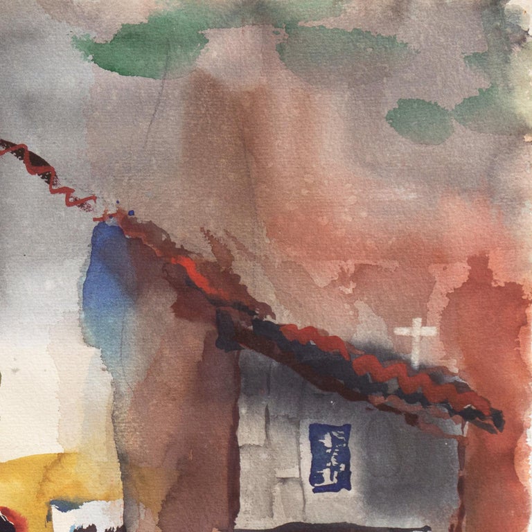 Muriel Backman - 'View of the Mission, San Juan Bautista', Crocker Art ...