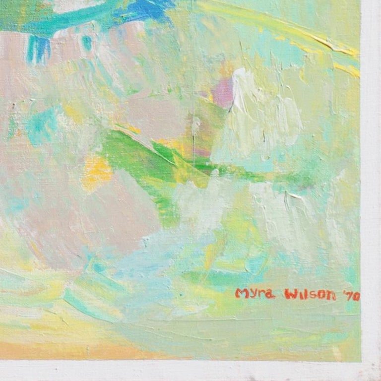 Myra Wilson - Action Abstract (Abstract Expressionism, Red, Blue, Green ...