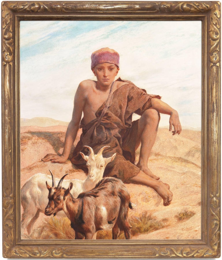 Frederick Goodall R.A. - 'A Young Goatherd', Orientalism, Egypt ...