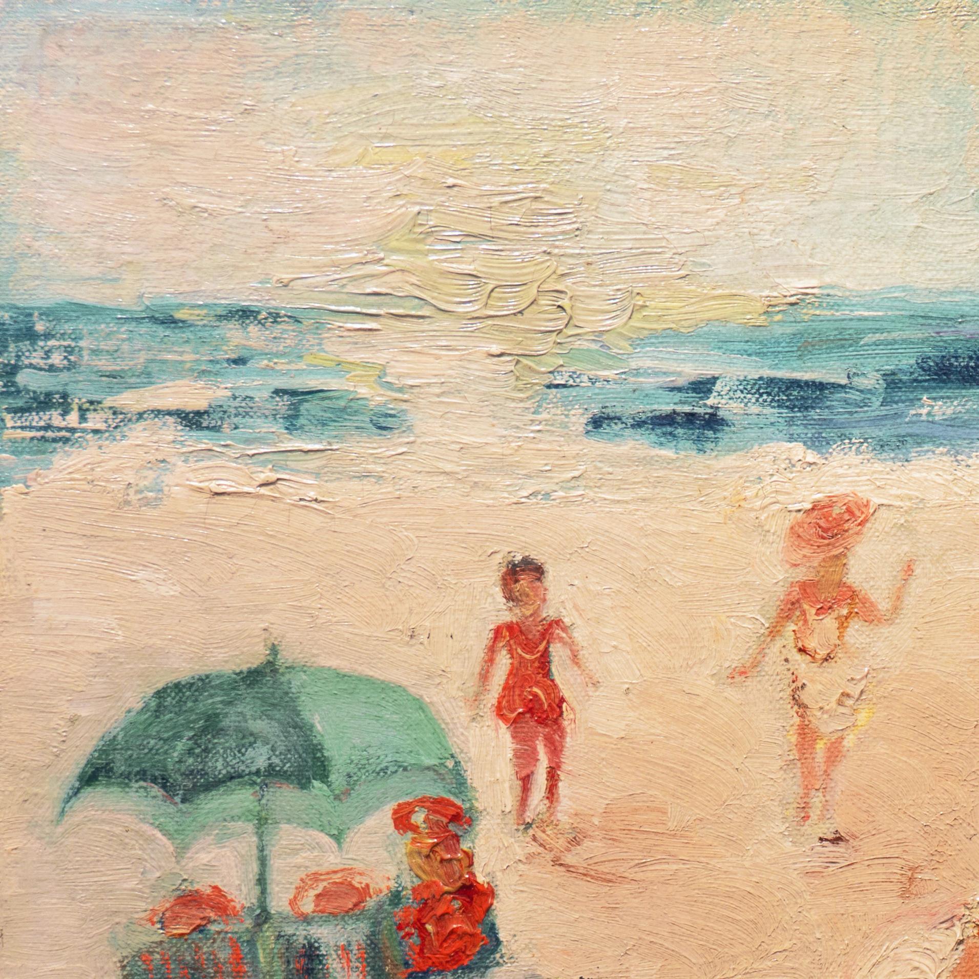Marjory Pegram - 'At the Beach', California Impressionist woman artist ...