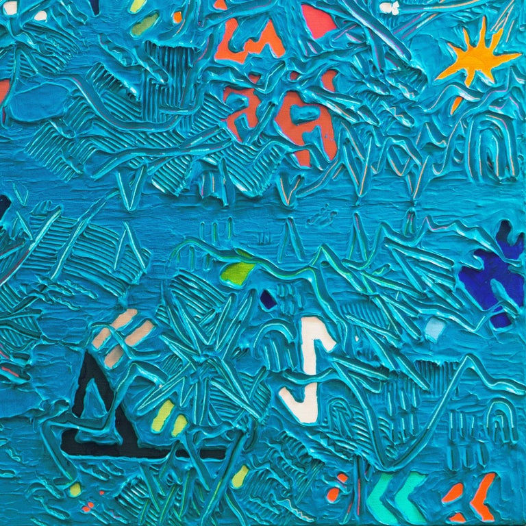 Margit Omar - 'Abstract, Ocean Blue', California Woman Artist, LACMA ...