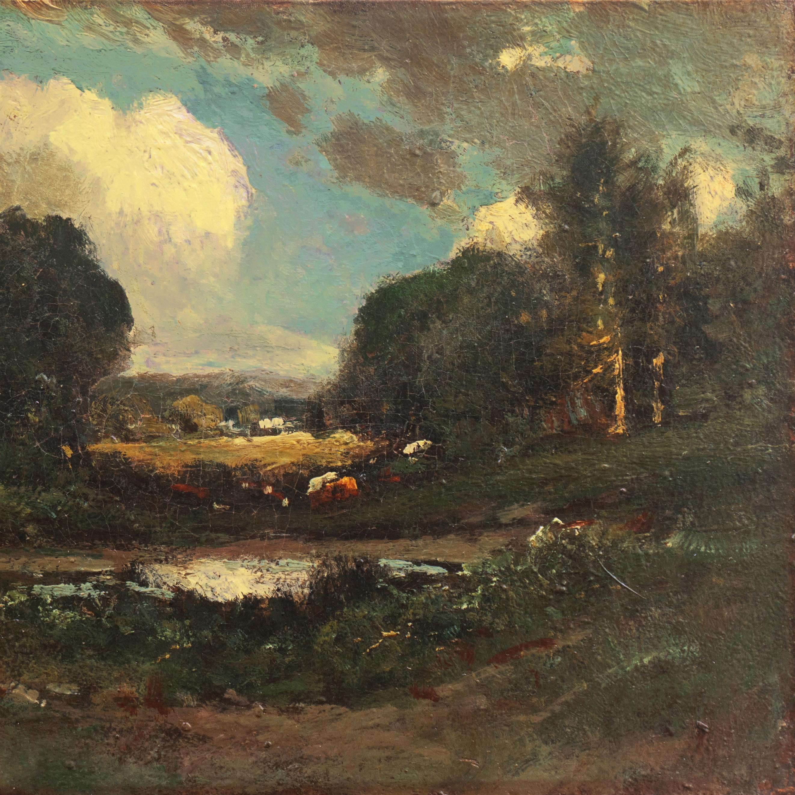 Manuel Valencia - ''Spring in California'', Oil Landscape, Oakland ...