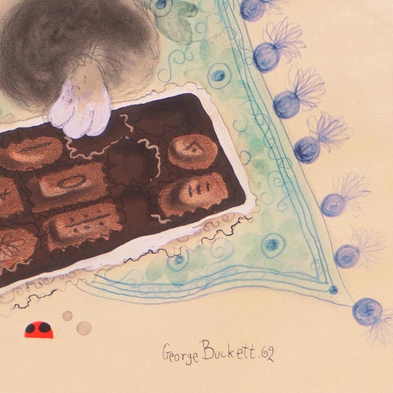 George Buckett - 'Valentine's Chocolates', Romantic Poodle, East Cowles ...