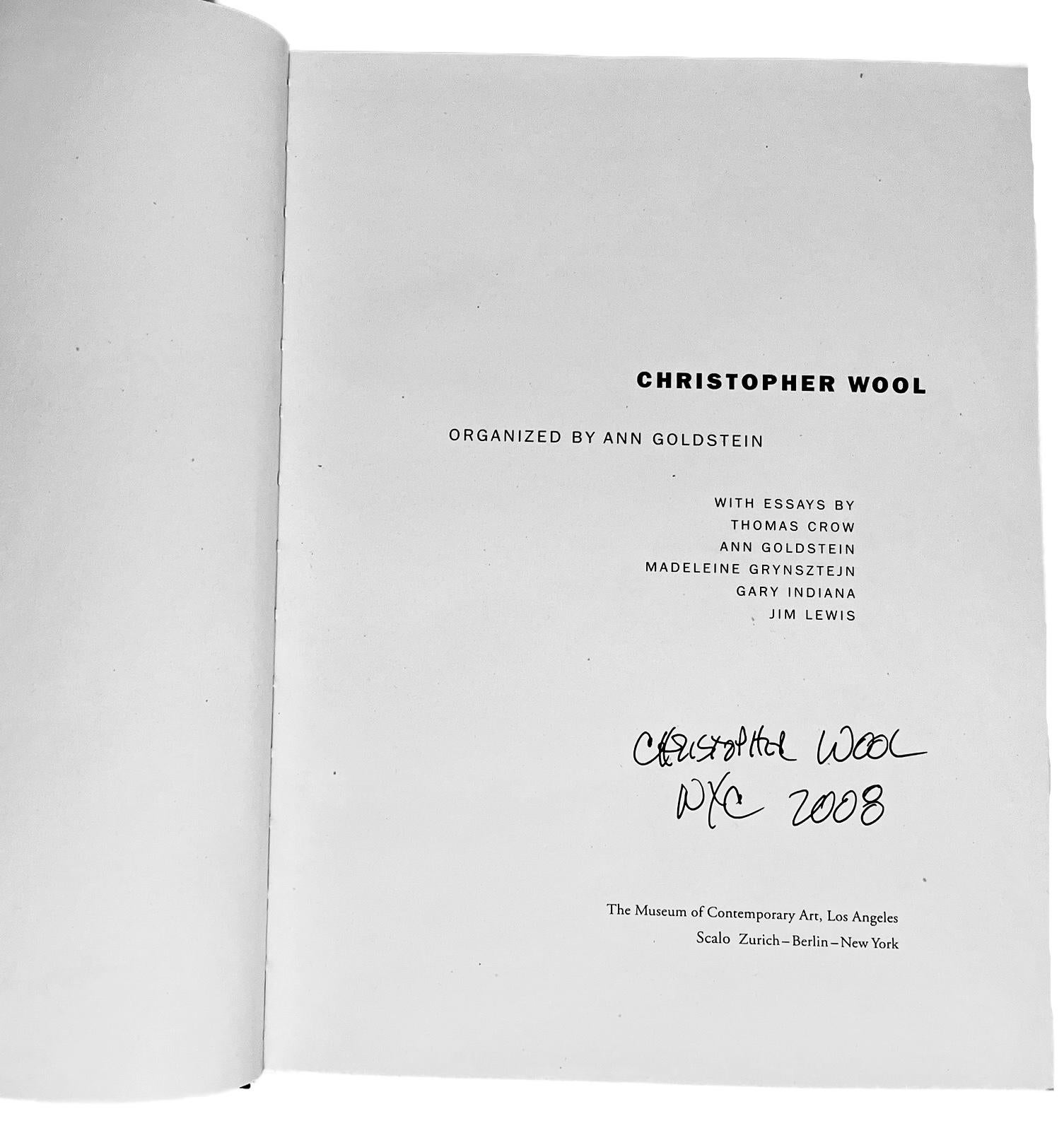 Christopher Wool - SIGNED Christopher WOOL monograph 1998 (Christopher ...