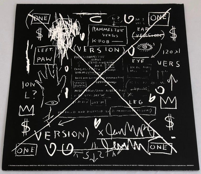 after Jean-Michel Basquiat - Basquiat Beat Bop Record Art at 1stDibs