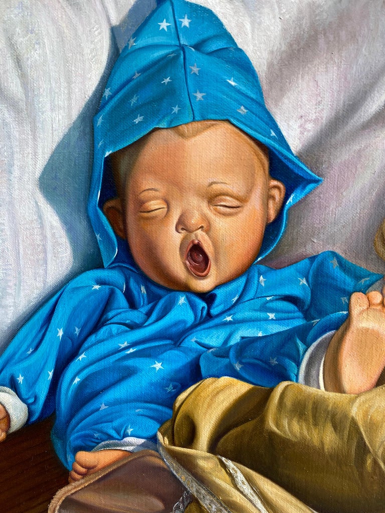 Thomas Hoffman - Photorealist portrait painting Thomas Hoffman 'Sid and ...