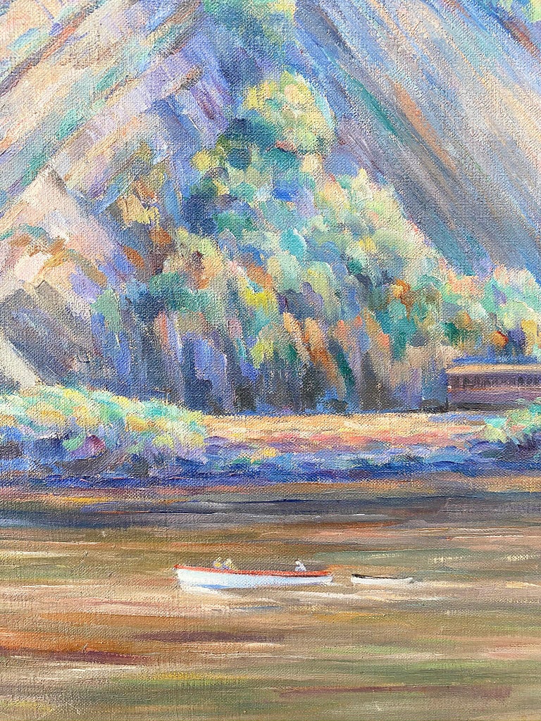 Arthur Frischke - 1930's Landscape painting by Arthur Frischke 'Crows ...