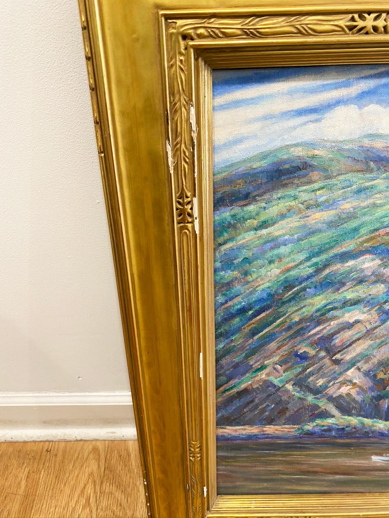 Arthur Frischke - 1930's Landscape painting by Arthur Frischke 'Crows ...