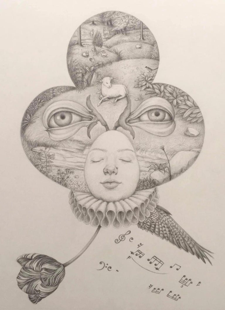 Chikako Okada - Four drawings - Okada suit of playing cards For Sale at ...