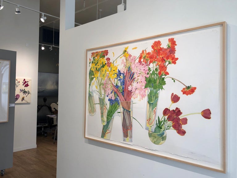 Gary Bukovnik - Interrupted Still Life / colorful floral large ...