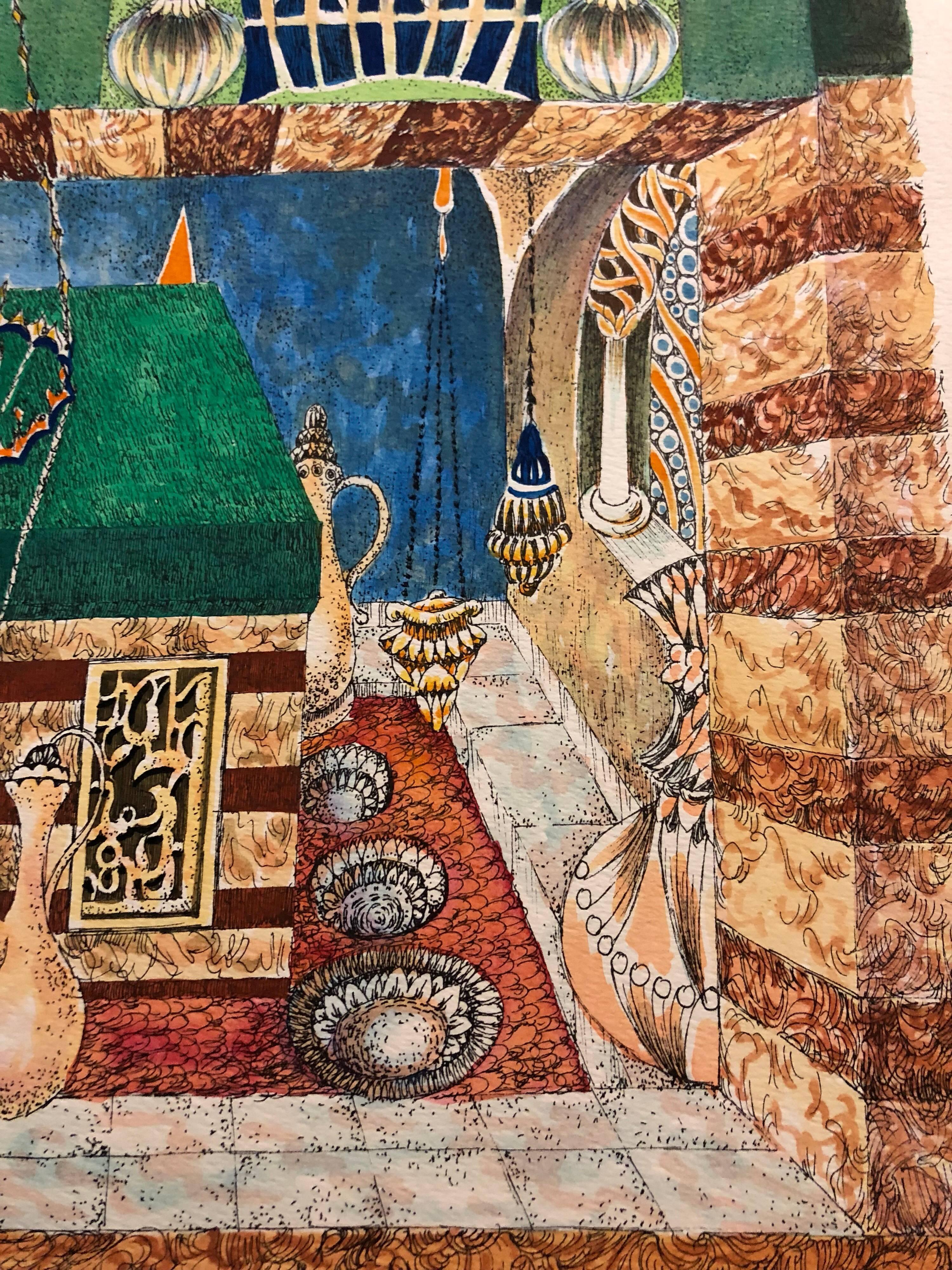 Baruch Nachshon - Machpela Cave Chevron 1969 Israeli Judaica Mixed ...