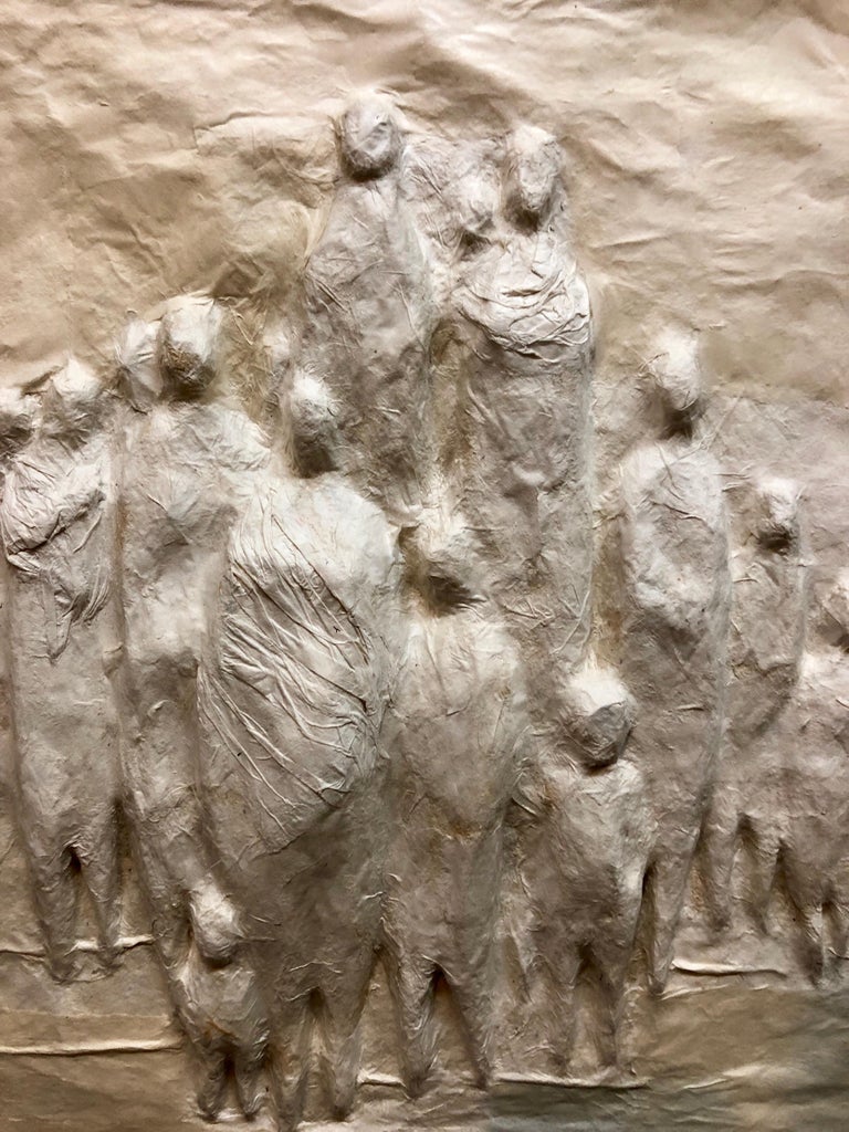 Dorothea Casady - LA Modernist Cast Paper Moulded Relief Sculpture The ...