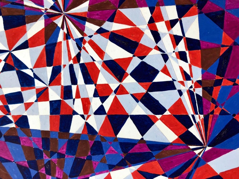 Alvin Dickstein - Untitled 1960s Abstract Geometric Expressionist New ...