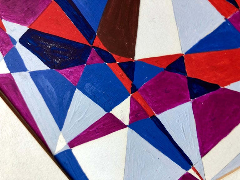 Alvin Dickstein - Untitled 1960s Abstract Geometric Expressionist New ...