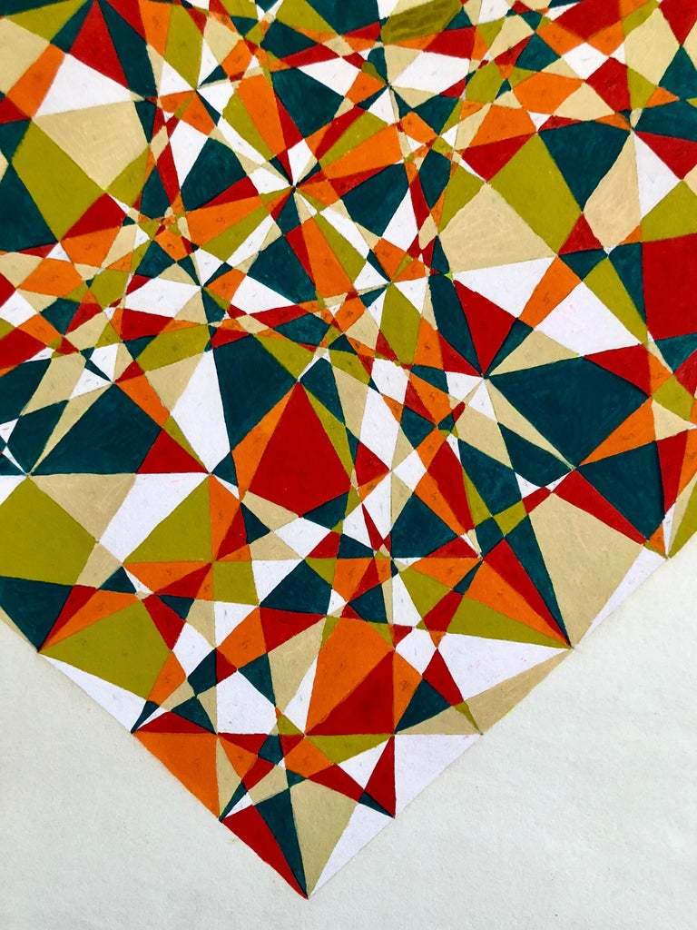 Alvin Dickstein - Untitled 1960s Abstract Geometric Expressionist New ...